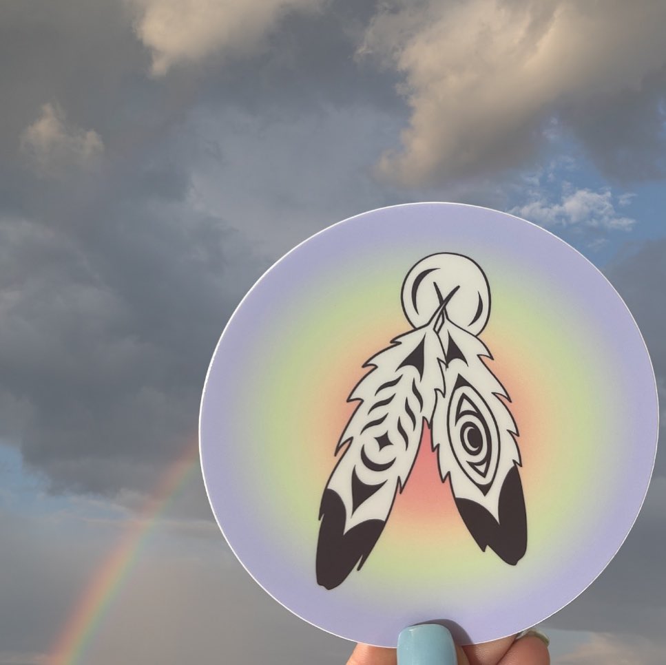 Two Spirit Feather by Taylor Dean | Salish Style